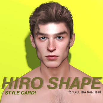 Second Life Marketplace - HIRO SHAPE for LeLUTKA Noa Head